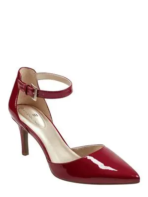 Bandolino Ginata Ankle Strap Pumps - Red