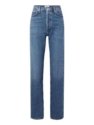 AGOLDE 90's Pinch Waist Long High-rise Jeans - Blue