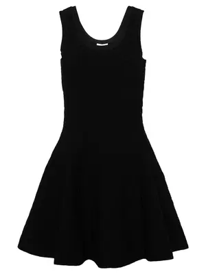 Alaïa Croc-effect Minidress - Black
