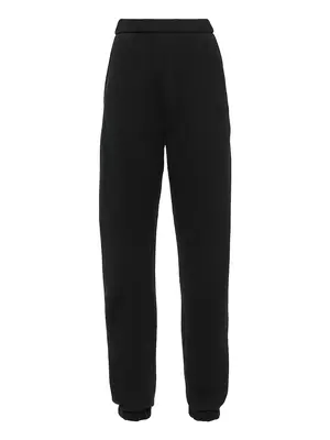Attico Penny Cotton Jersey Sweatpants - Black