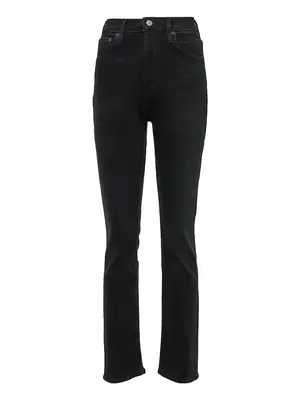 AGOLDE Freya High-rise Slim Jeans - Black