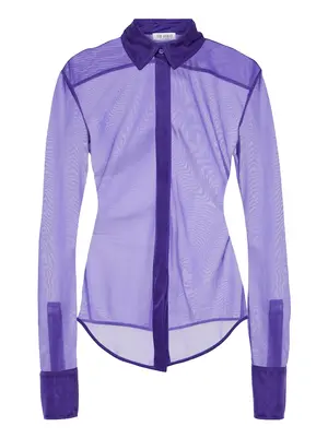 Attico Knitted Shirt - Purple