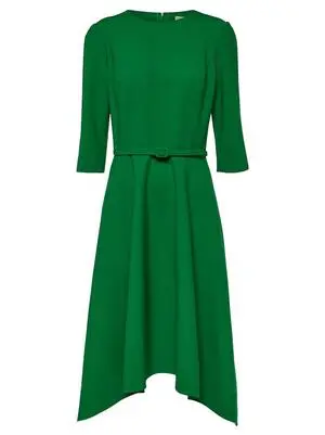 Oscar De La Renta Wool-blend Midi Dress - Green
