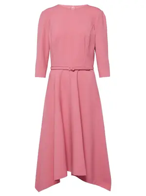 Oscar De La Renta Wool-blend Midi Dress - Pink