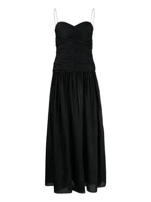 MATTEAU Matteau Drop-Waist Gathered Dress