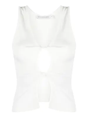Christopher Esber Cut-out Twisted Tank Top - White