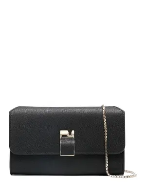 VALEXTRA Pebbled Leather Clutch - Black