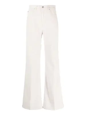 Ami Flared Corduroy Trousers - White