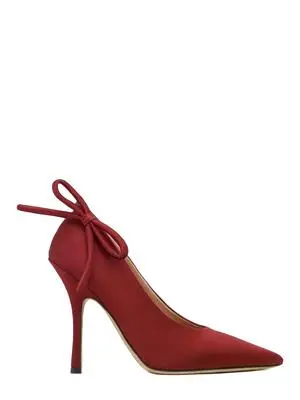 Valentino Garavani 110mm Nite-out Satin Pumps - Red