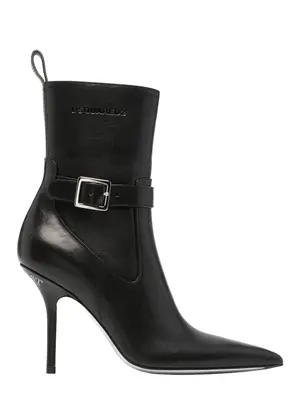 Dsquared2 120mm Leather Boots - Black