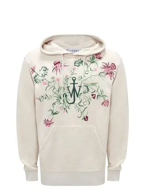JW Anderson Embroidered Hoodie - Neutrals