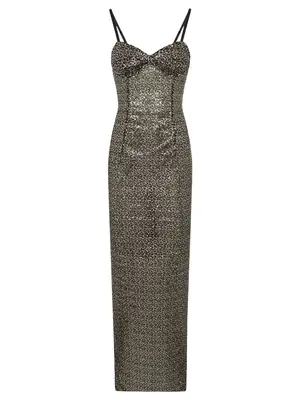Dolce & Gabbana Sequin-embellished Maxi Dress - Black