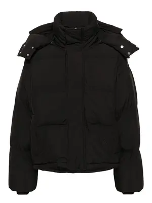 Ami Logo-appliqué Puffer Jacket - Black