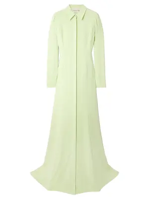 Valentino Garavani Silk-crepe Shirt Gown - Yellow