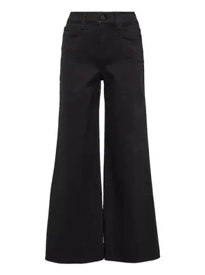 FRAME Le Palazzo Crop Wide-Leg Jeans