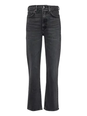 AGOLDE Stovepipe High-rise Slim Jeans - Grey