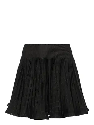 Alaïa High-rise Miniskirt - Black