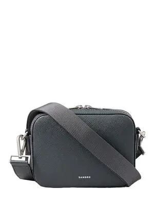 Sandro Saffiano Leather Bag - Steel