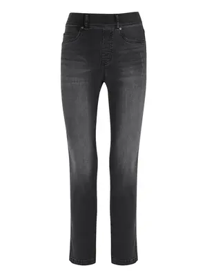 Spanx Stretch-denim Slim-leg Jeans - Black