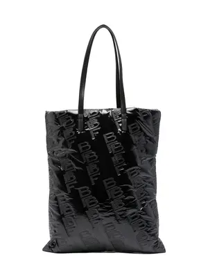 By Far Logo-embossed Tote Bag - Black