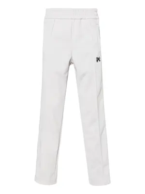 Palm Angels Monogram-embroidered Track Pants - Grey