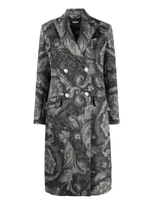 VERSACE Versace Barocco Stencil Double-Breasted Coat