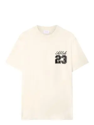 Off-White 23 Skate Logo-embroidered T-shirt - Neutrals