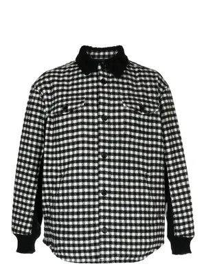 UNDERCOVERISM Gingham-check Flannel Shirt Jacket - Black