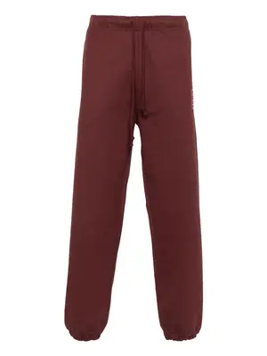 RASSVET Logo-embroidered Cotton Track Pants - Red