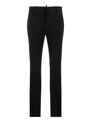 Dsquared2 Logo Plaque Slim-fit Trousers - Black