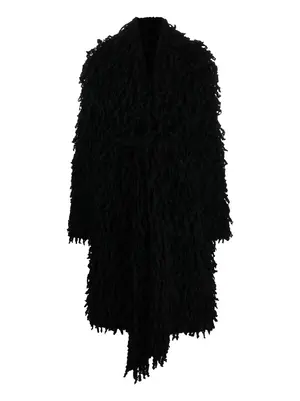 ANDREADAMO ANDREĀDAMO Faux-Fur Belted Coat