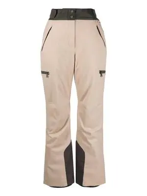 Brunello Cucinelli Colour-block Wool Track Pants - Neutrals