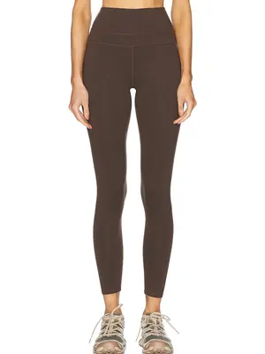 Varley Always Warm Base Layer 25 Legging - Deep Chocolate Marl