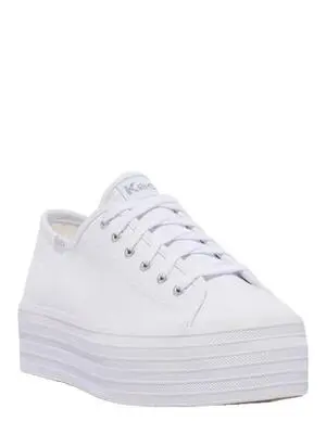 KEDS® Triple Up Sneakers - White Canvas