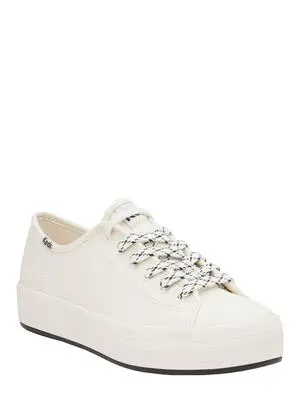 KEDS® Keds® Triple Kick Platform Sneakers Off White/black