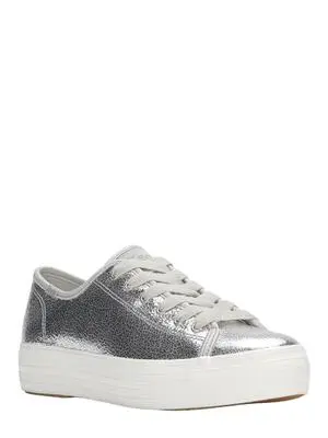 KEDS® Keds® Triple Kick Platform Sneakers Silver Zarmet