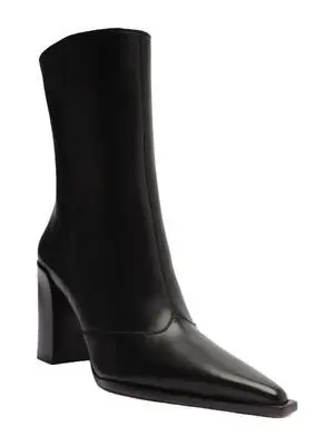 Schutz Raffaela Pointed Toe Bootie - Black