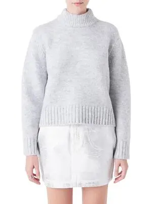 GREY LAB Grey Lab Mock Neck Pullover Sweater