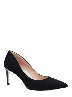 Ron White Pointed-toe Pump - Onyx Suede