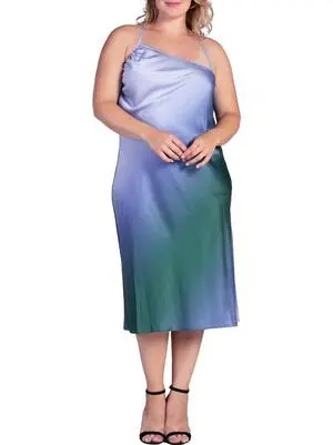 STANDARDS & PRACTICES Avi Ombré Slipdress - Gracia Blue