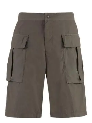 Aspesi Cotton Cargo Bermuda Shorts - Grey