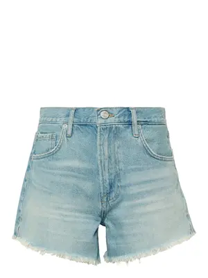 FRAME Le Super High Denim Shorts - Blue