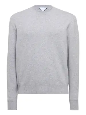 Bottega Veneta Intrecciato Cashmere Sweater - Grey