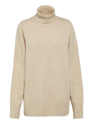 THE ROW Stepny Wool And Cashmere Turtleneck Sweater - Beige