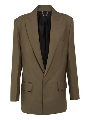 Victoria Beckham Single-breasted Blazer - Green