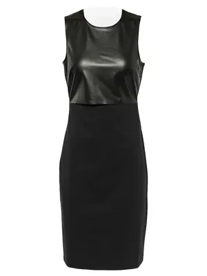 Wolford Faux Leather Mini Dress - Black