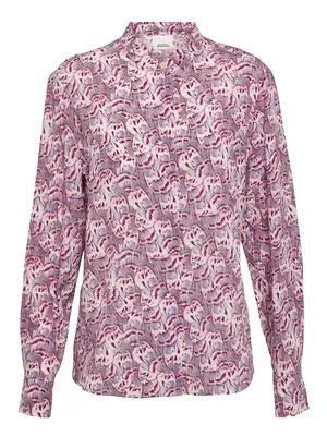 Isabel Marant Ilda Printed Silk-blend Blouse - Multicoloured