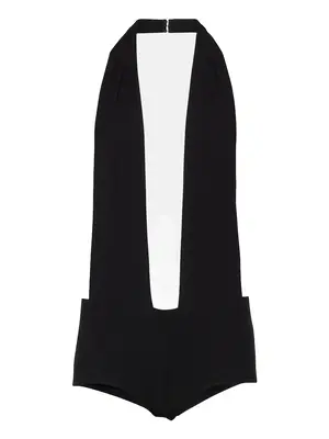 MONOT Mônot Halterneck Bodysuit - Black