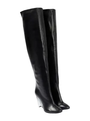 Alaïa Leather Knee-high Boots - Black