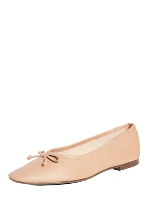 Schutz Arissa Ballerina Flats - Tan/honey Beige